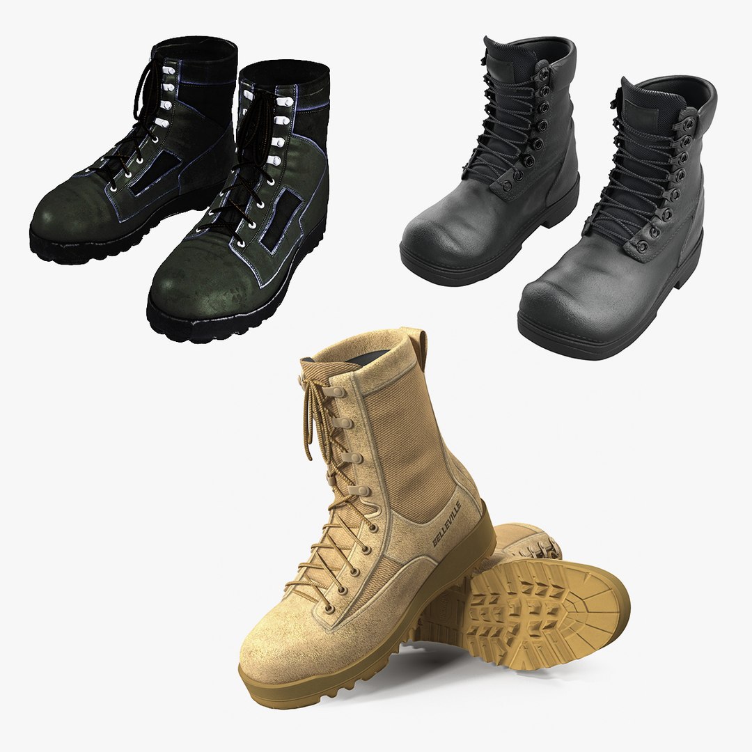 Military Boots 3D Model - TurboSquid 1420483