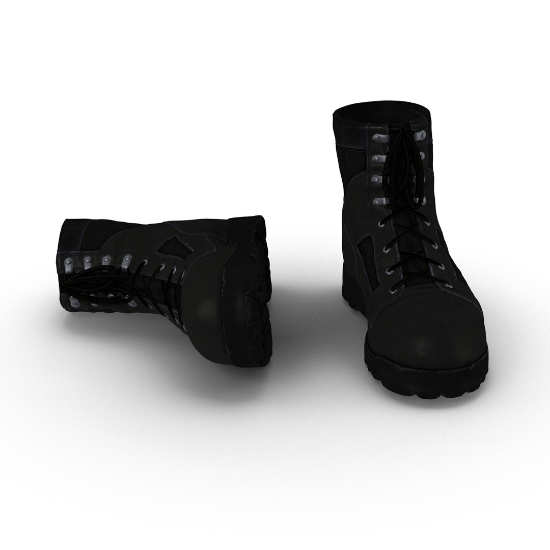 Military Boots 3D Model - TurboSquid 1420483