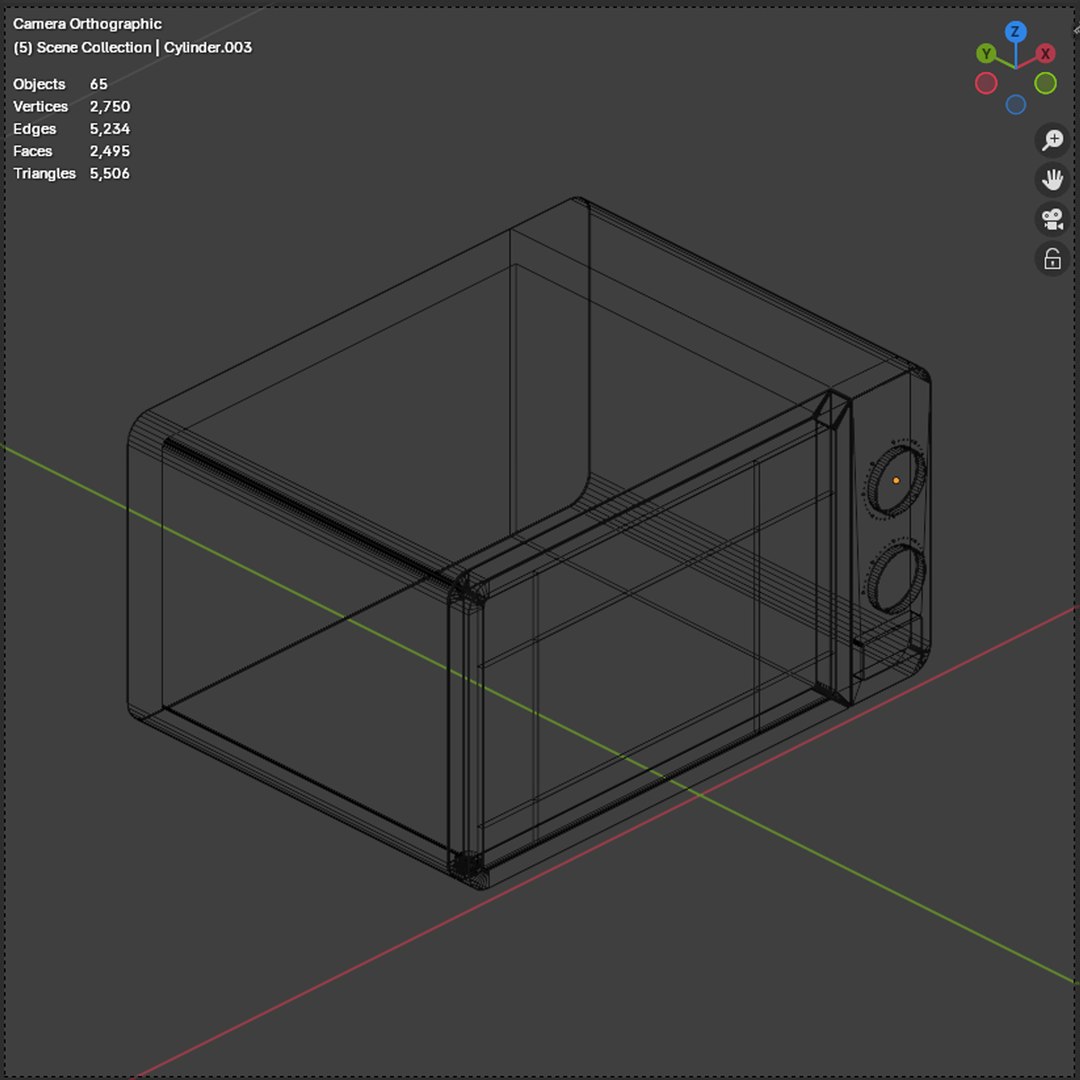 Microwave 3D Model - TurboSquid 2223171