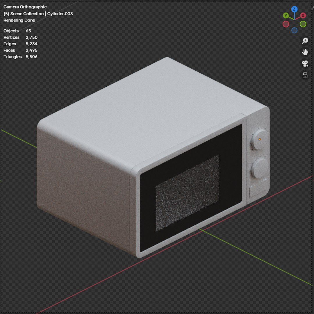 Microwave 3D Model - TurboSquid 2223171