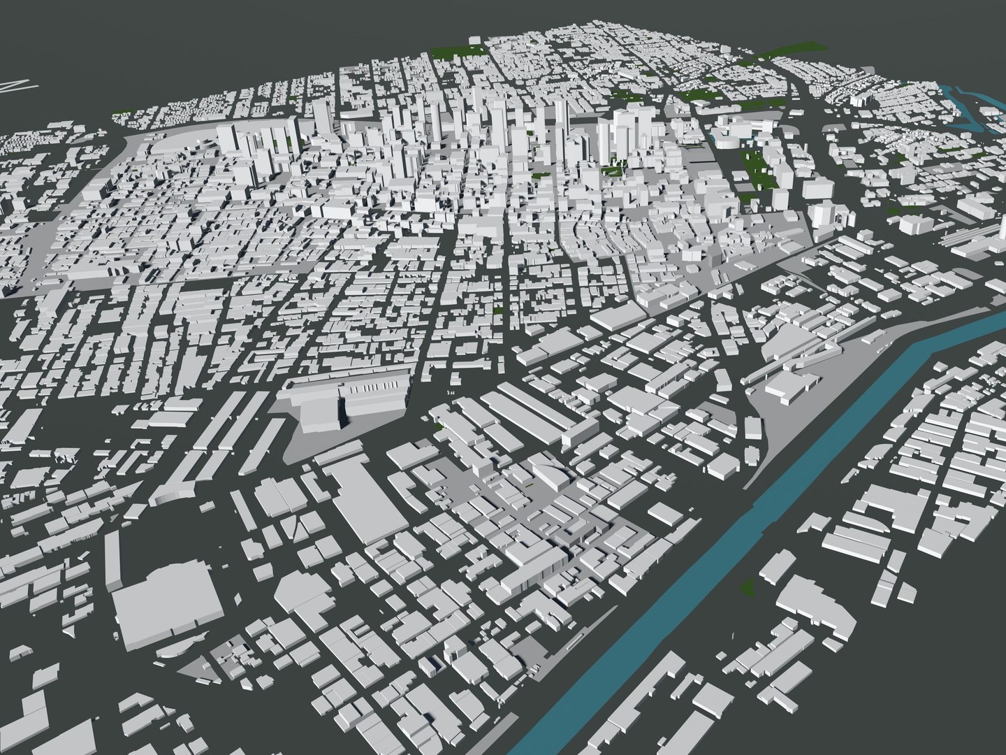 3D Los Angeles Downtown USA - Mass Buildings Model - TurboSquid 1977383