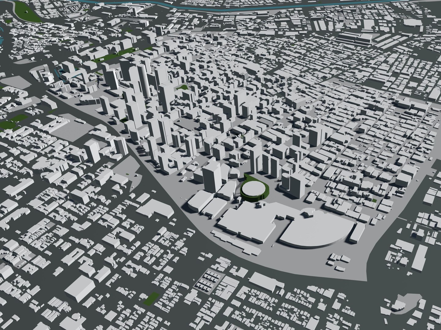 3D Los Angeles Downtown USA - Mass Buildings Model - TurboSquid 1977383