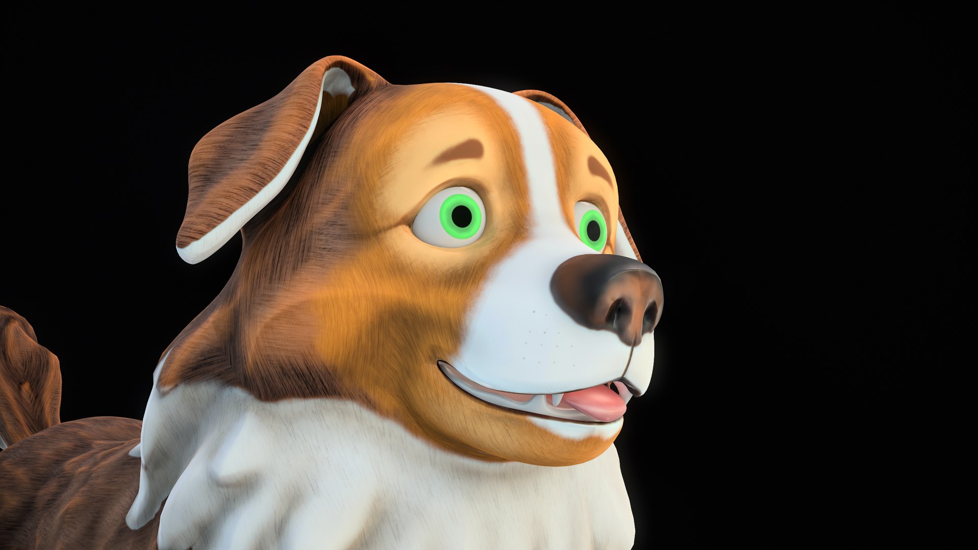 3D Cartoon Dog Game Ready PBR - TurboSquid 2154768