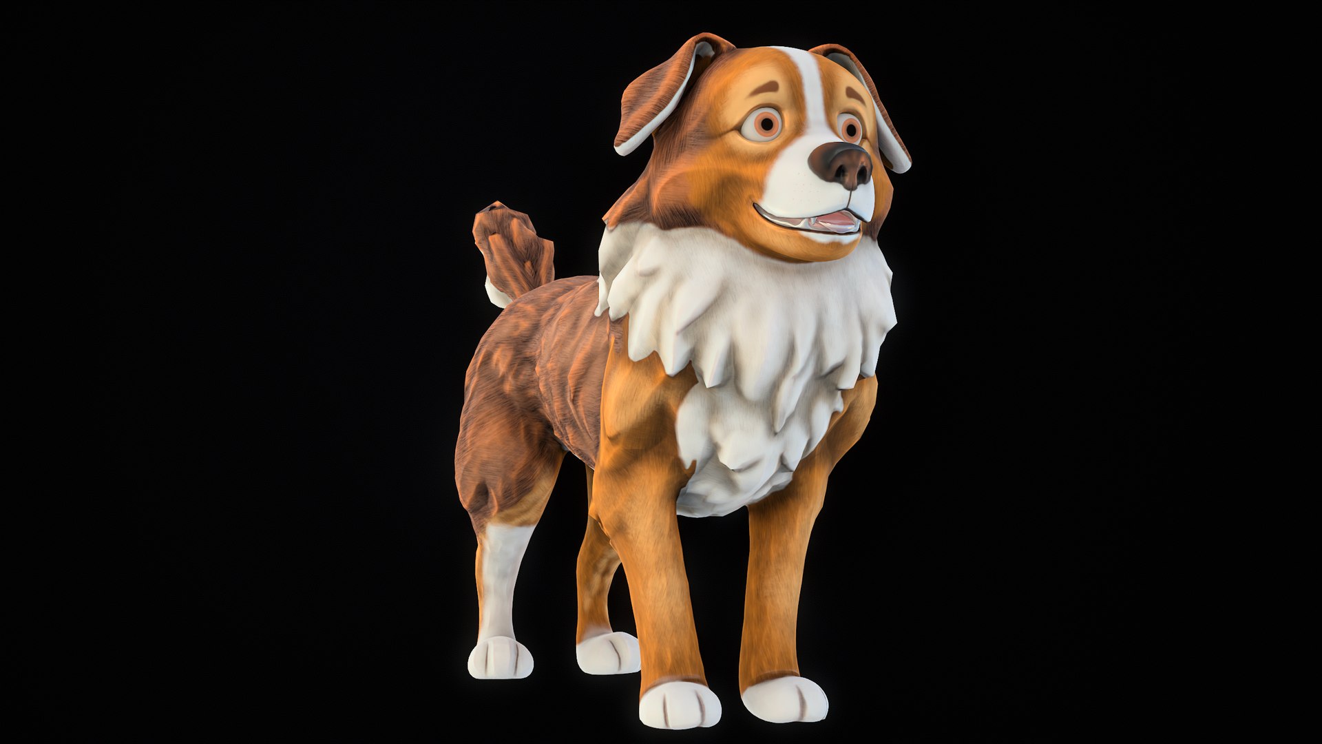 3D Cartoon Dog Game Ready PBR - TurboSquid 2154768
