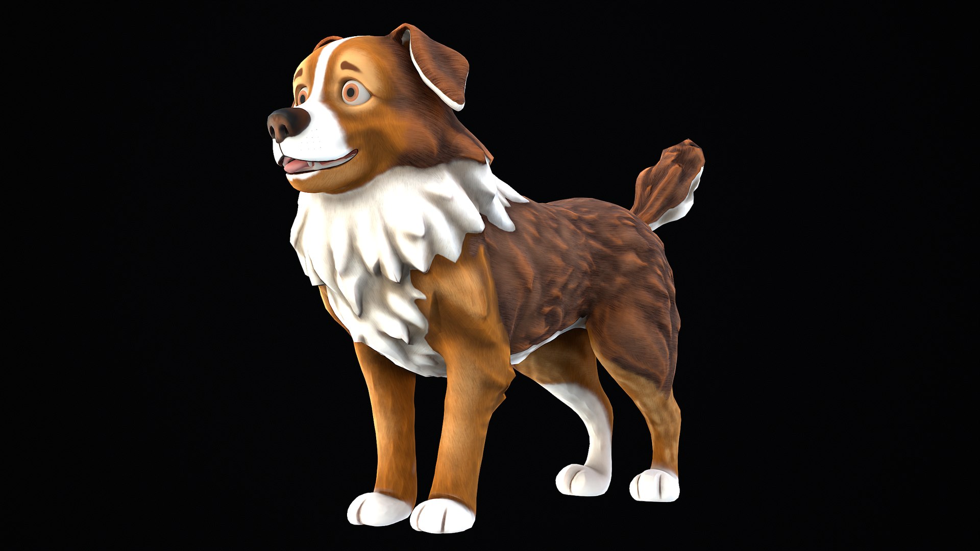 3D Cartoon Dog Game Ready PBR - TurboSquid 2154768