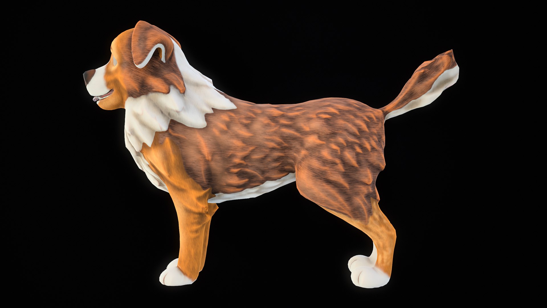 3D Cartoon Dog Game Ready PBR - TurboSquid 2154768