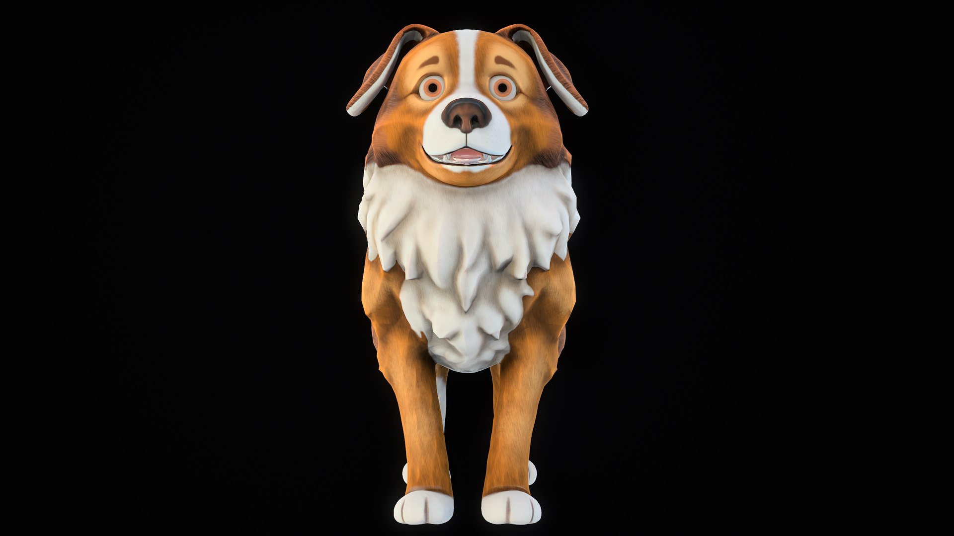 3D Cartoon Dog Game Ready PBR - TurboSquid 2154768
