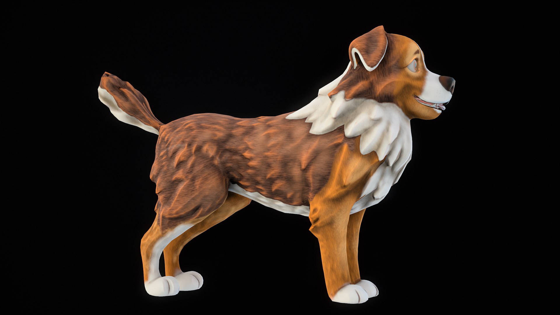 3D Cartoon Dog Game Ready PBR - TurboSquid 2154768