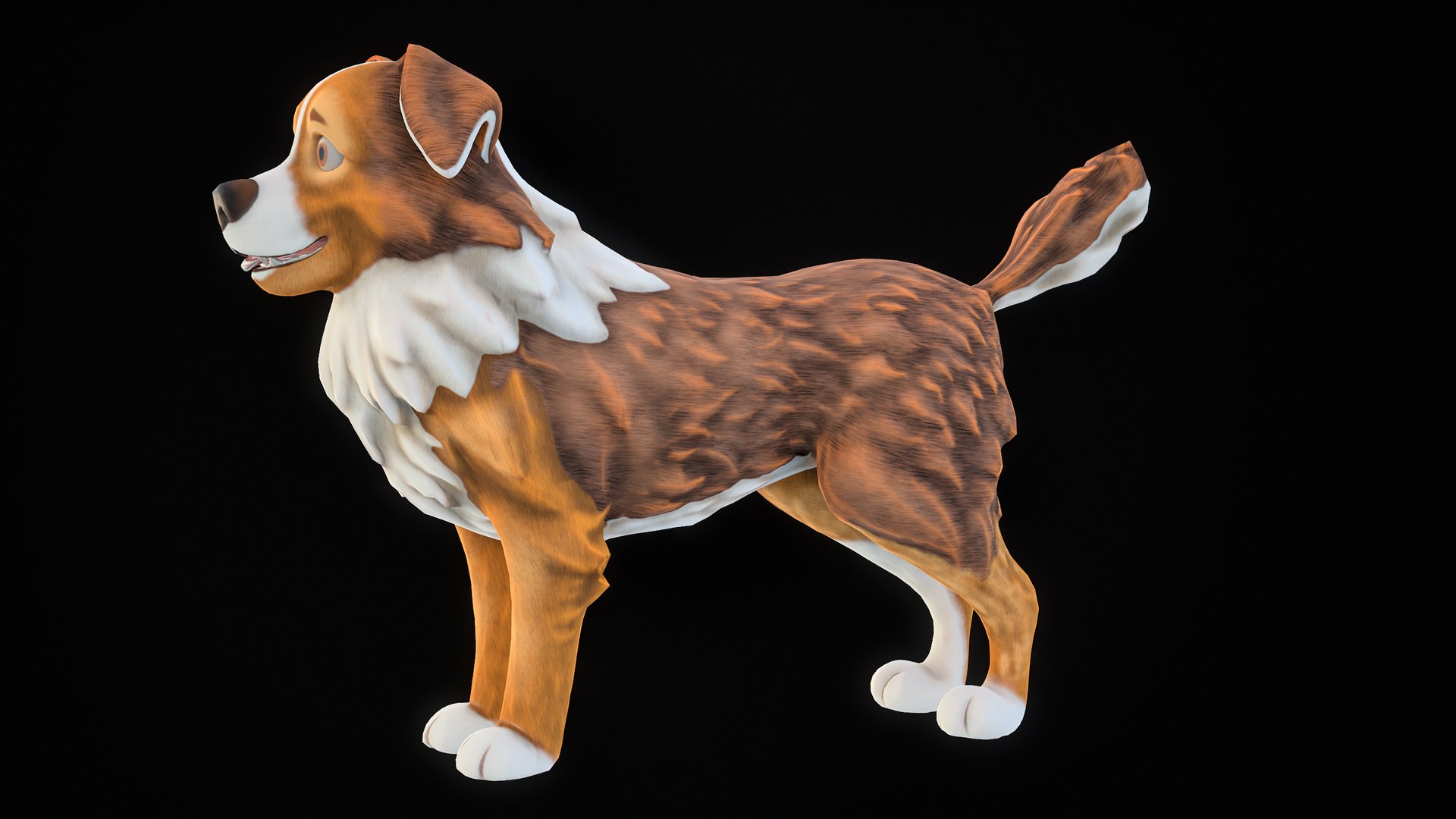 3D Cartoon Dog Game Ready PBR - TurboSquid 2154768