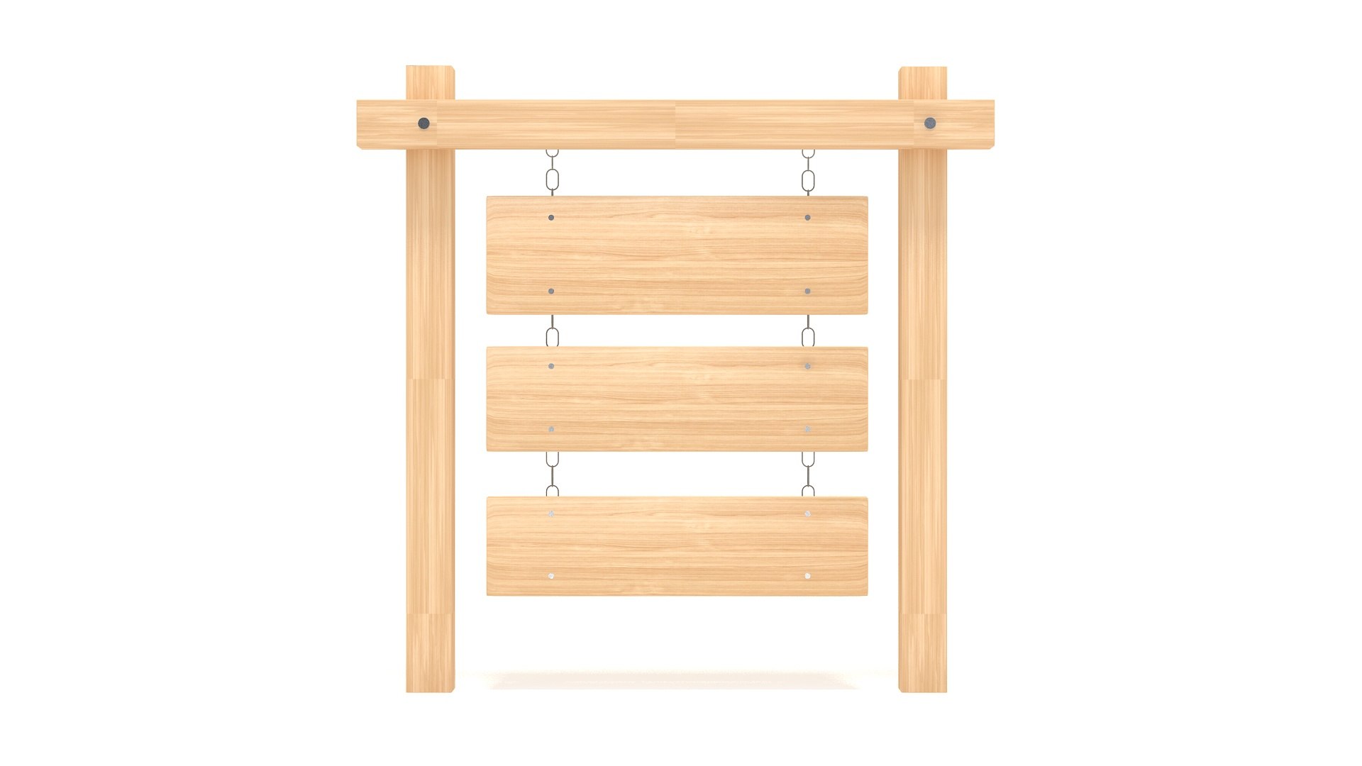 Wooden Signboard 3D model - TurboSquid 2104332