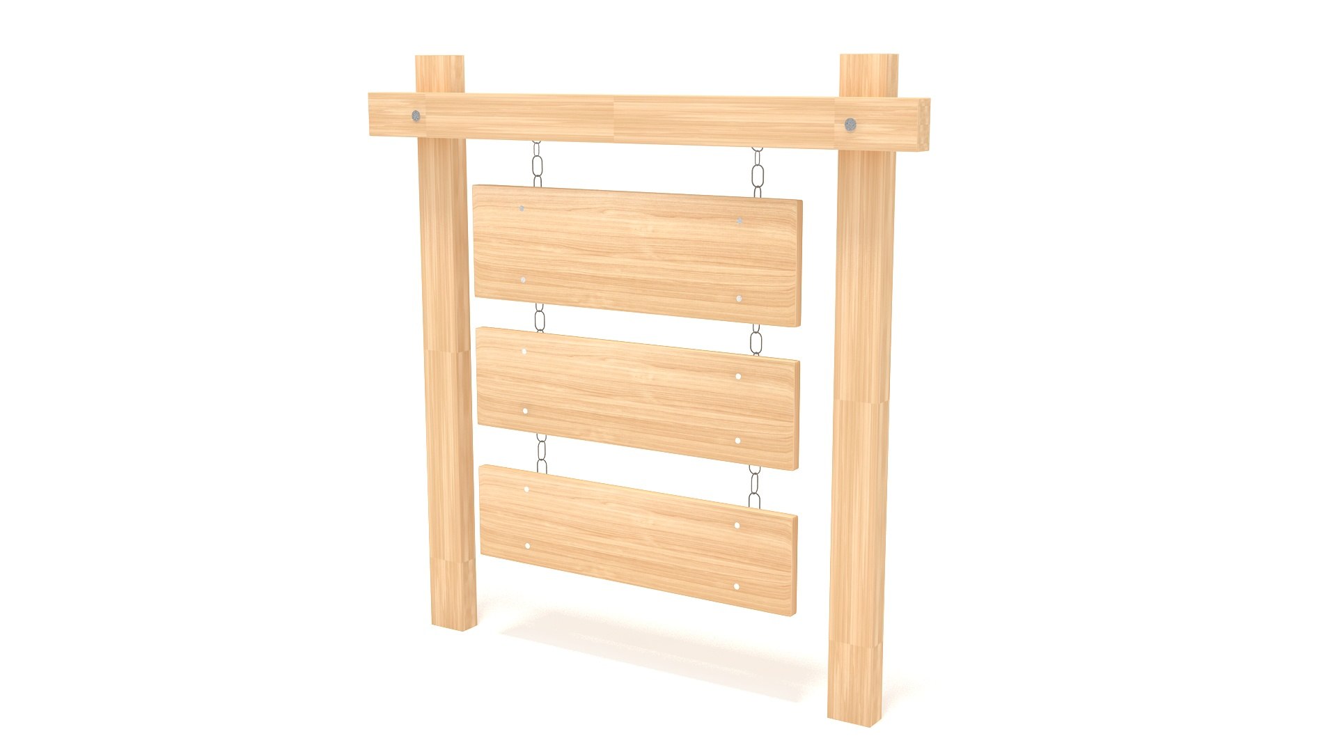 Wooden Signboard 3D model - TurboSquid 2104332