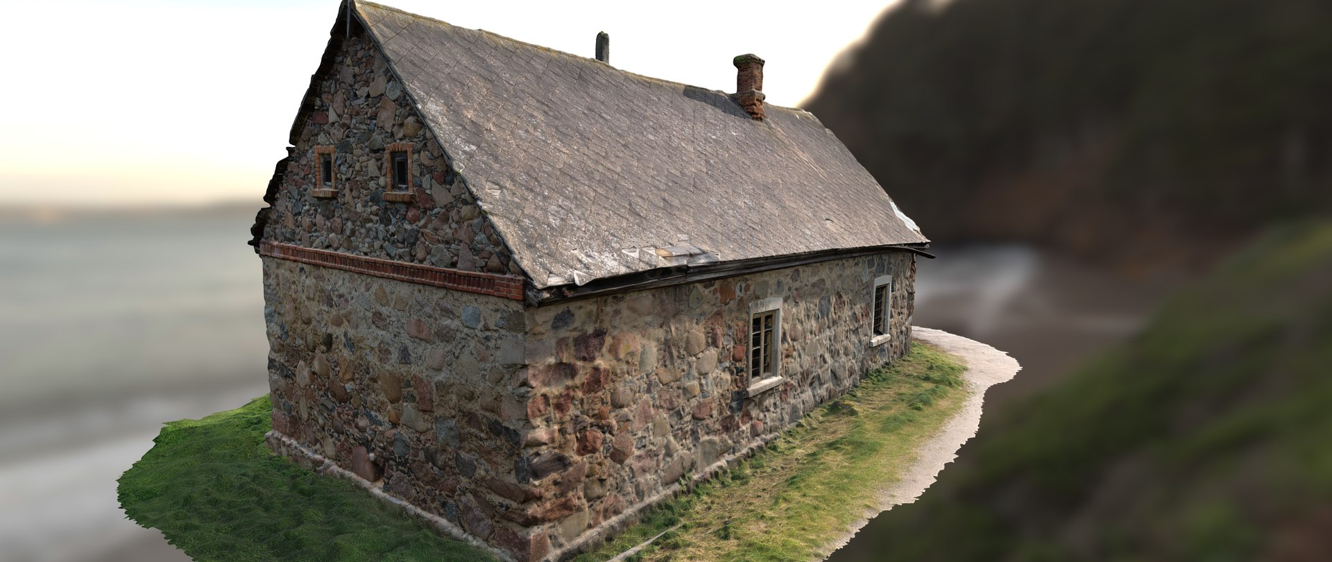 3D Model Old Stone Building - TurboSquid 1906852
