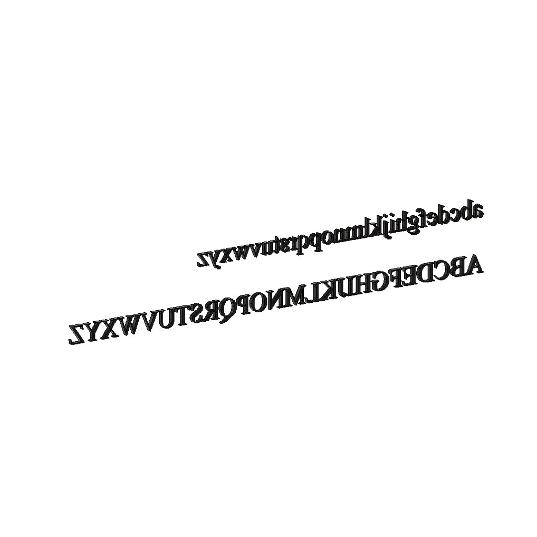 3d Model Angsanaupc Font