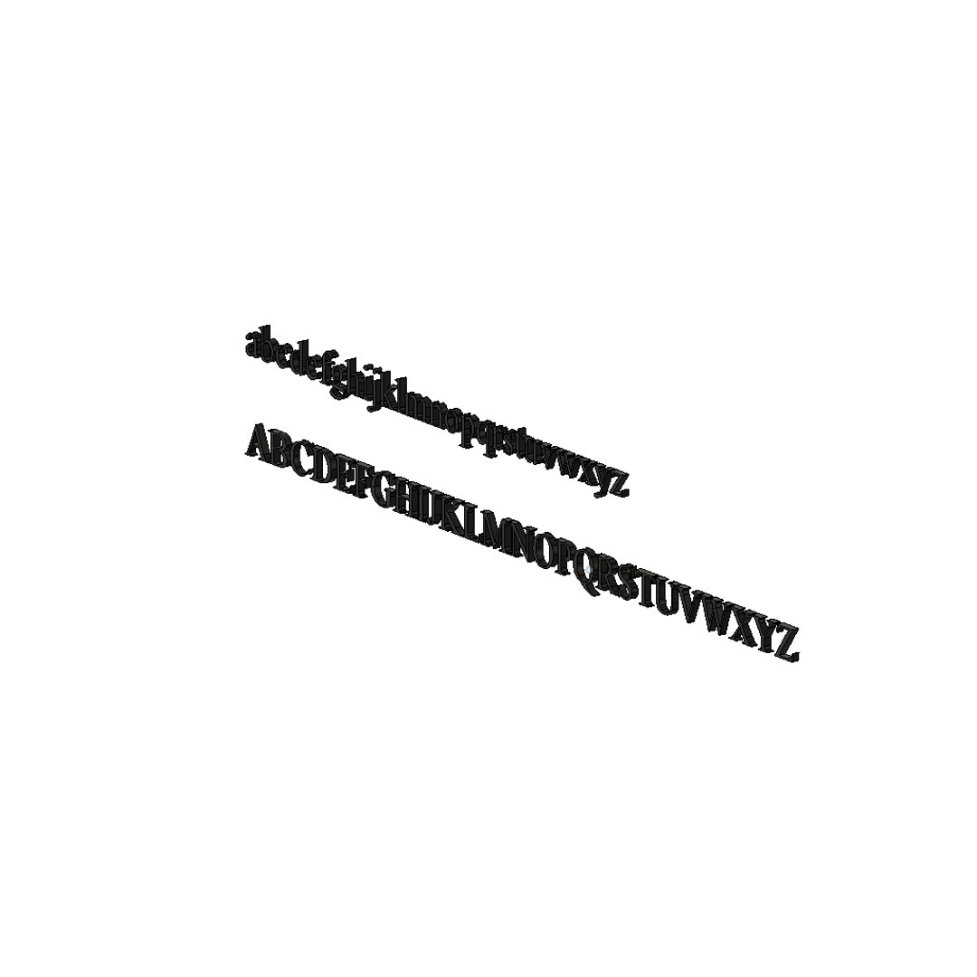 3d Model Angsanaupc Font