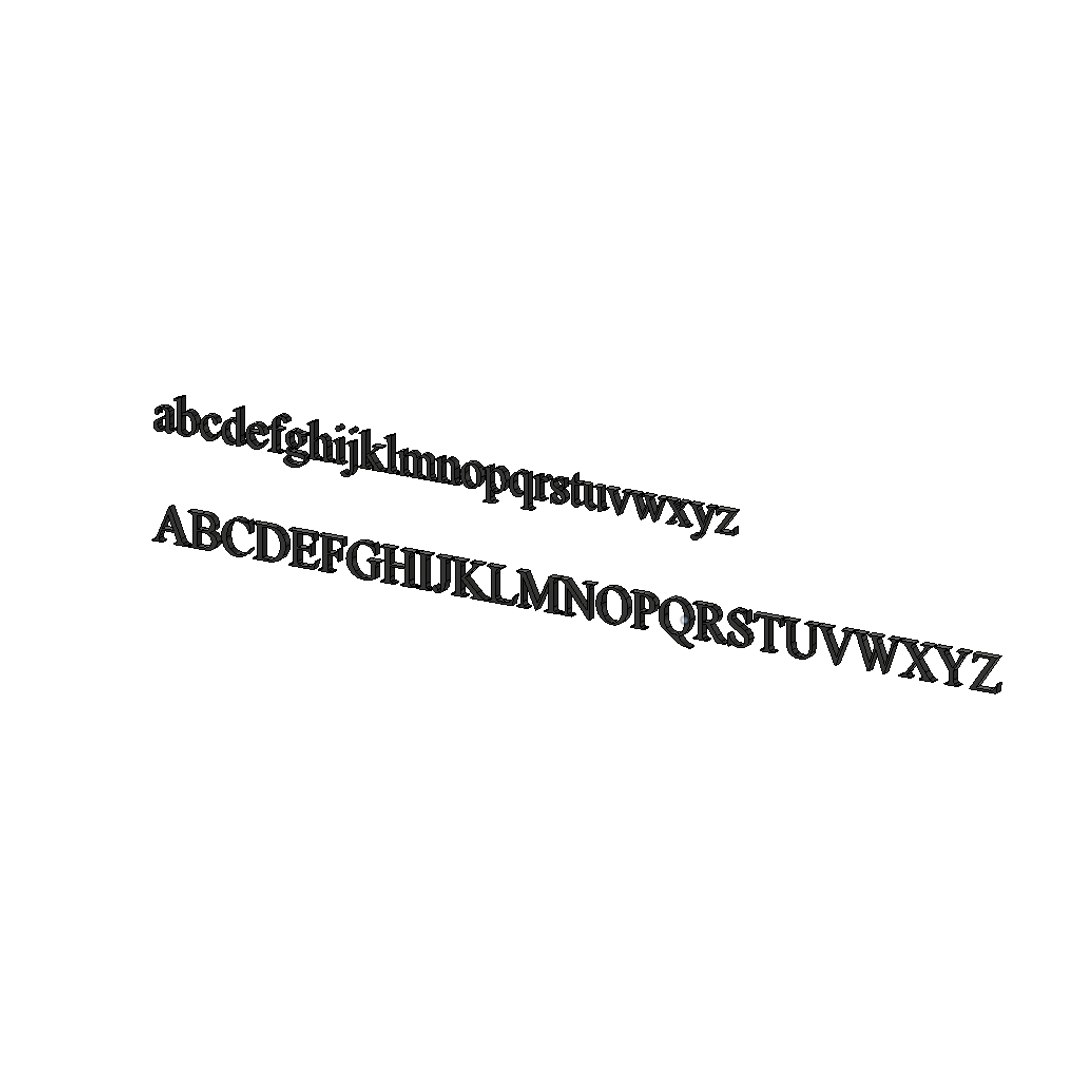 3d Model Angsanaupc Font