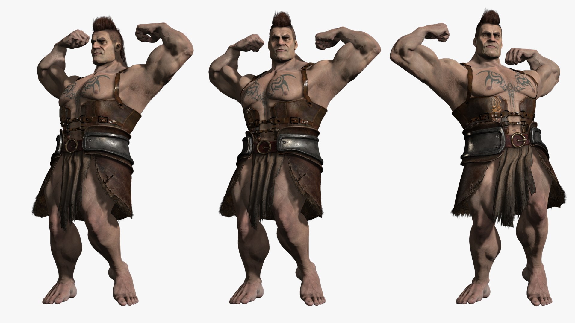 3D Model Muscular Strong Male - TurboSquid 1680507