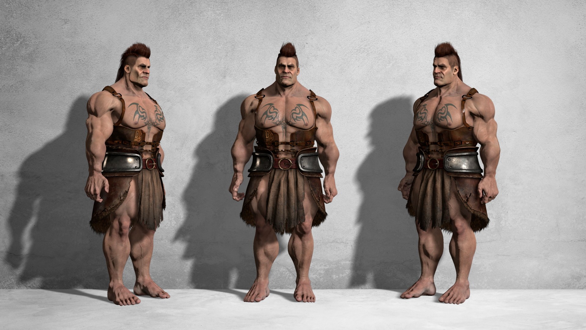 3D Model Muscular Strong Male - TurboSquid 1680507