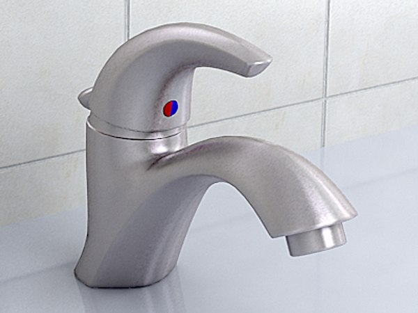 american standard chrome 3d model