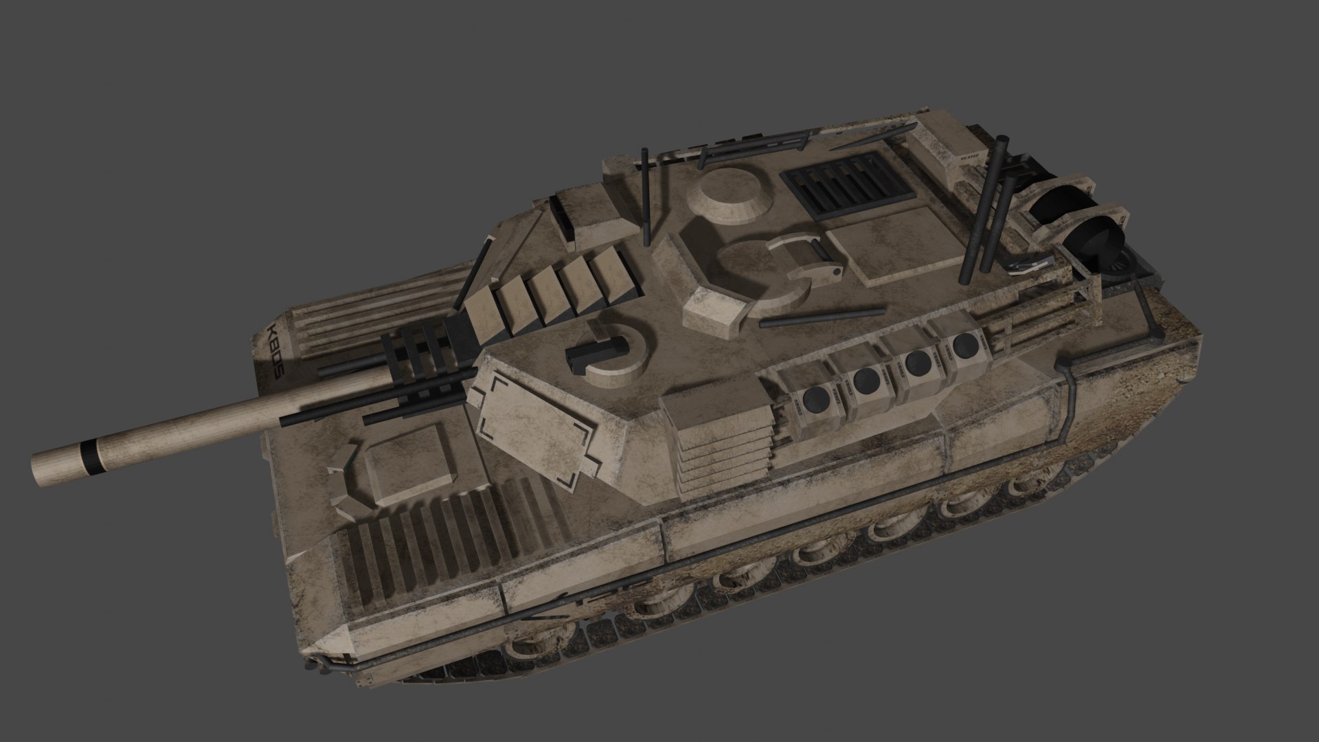 KB05 Heavy Armored SciFi Tank Model - TurboSquid 2130650