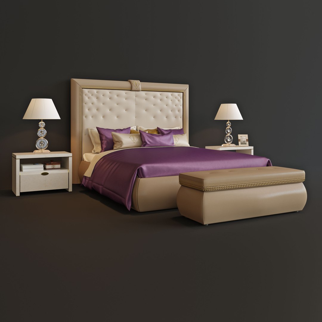 3D Bed Turri Model - TurboSquid 1372073