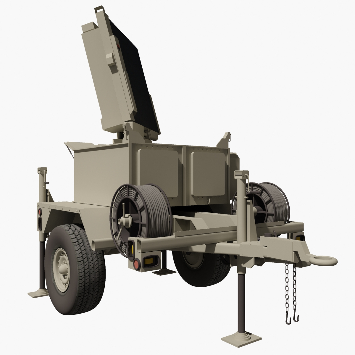 military raytheon mpq64 sentinel 3d max