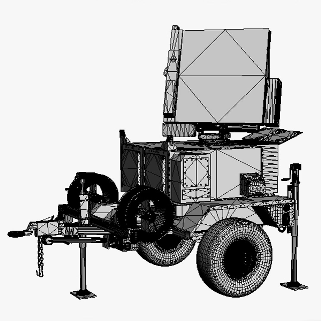 military raytheon mpq64 sentinel 3d max