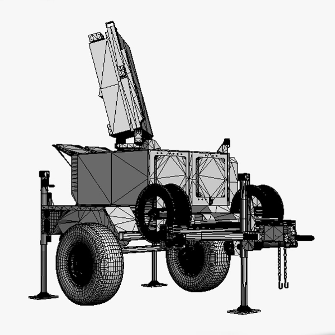 military raytheon mpq64 sentinel 3d max