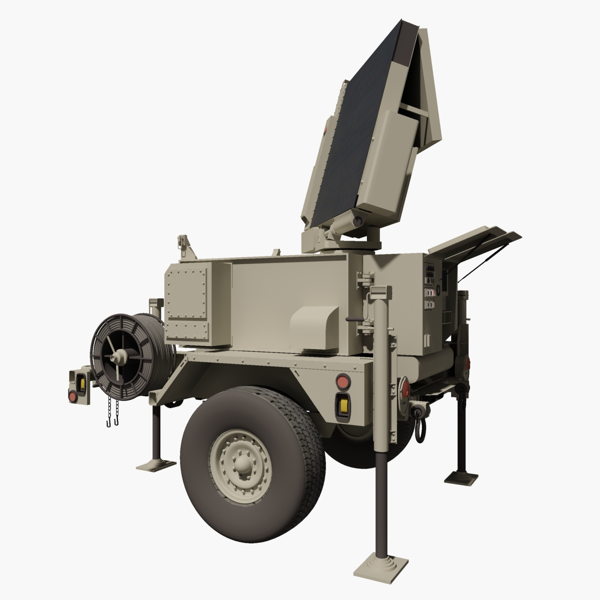 military raytheon mpq64 sentinel 3d max