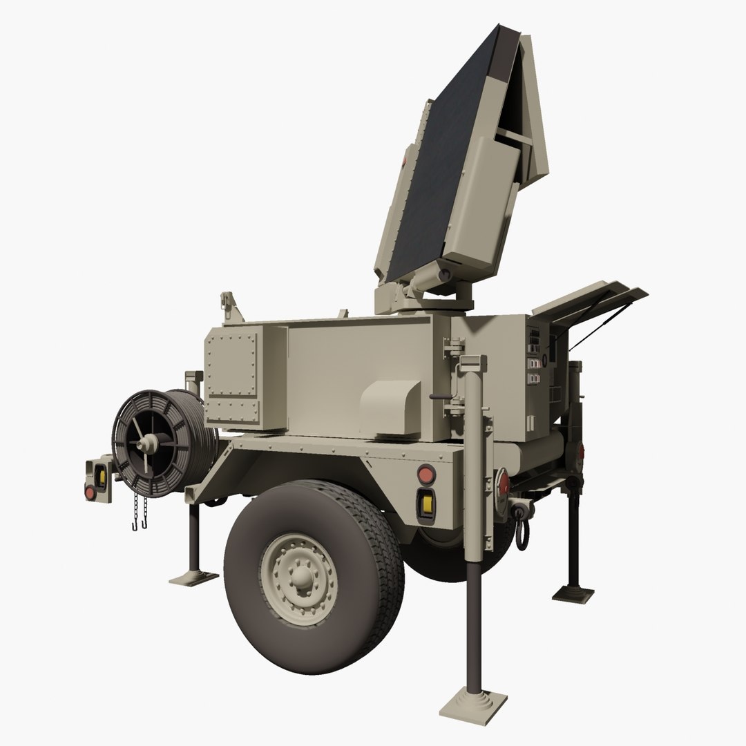 Military Raytheon Mpq64 Sentinel 3d Max
