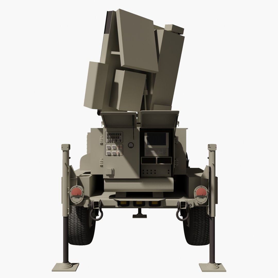 Military Raytheon Mpq64 Sentinel 3d Max