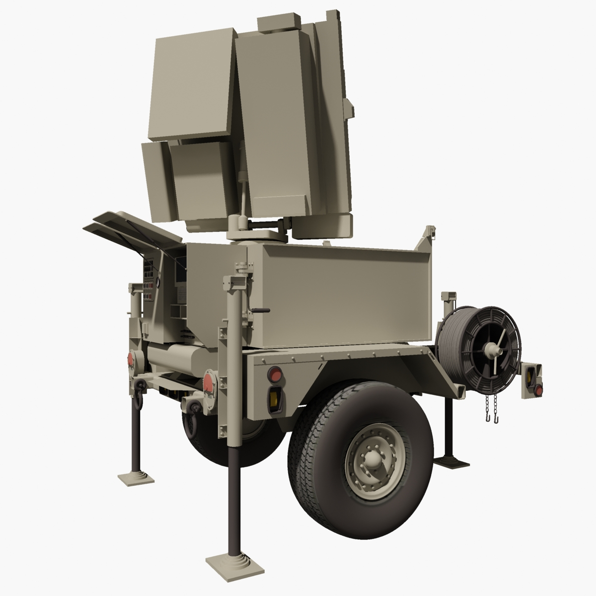 military raytheon mpq64 sentinel 3d max