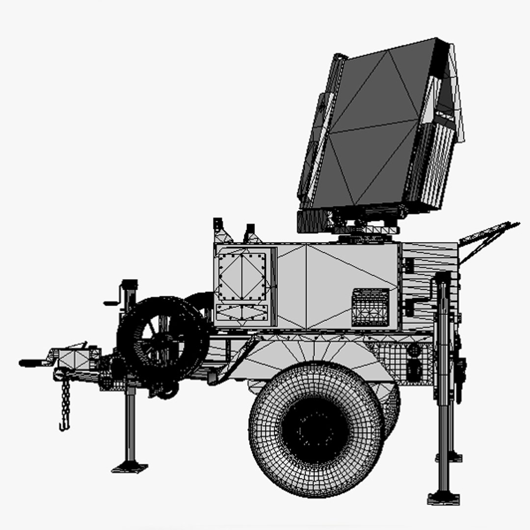 military raytheon mpq64 sentinel 3d max