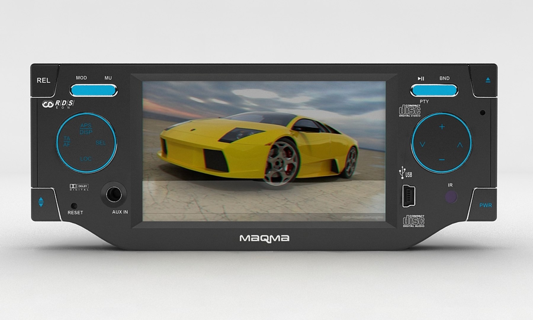 car radio 3d max