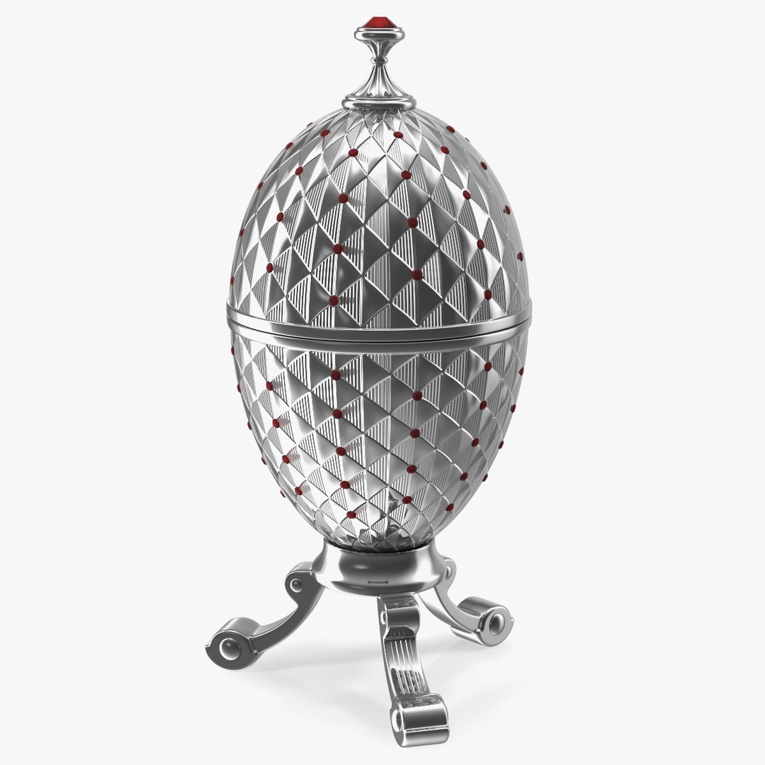 3D Faberge Egg Silver Closed model - TurboSquid 2068830