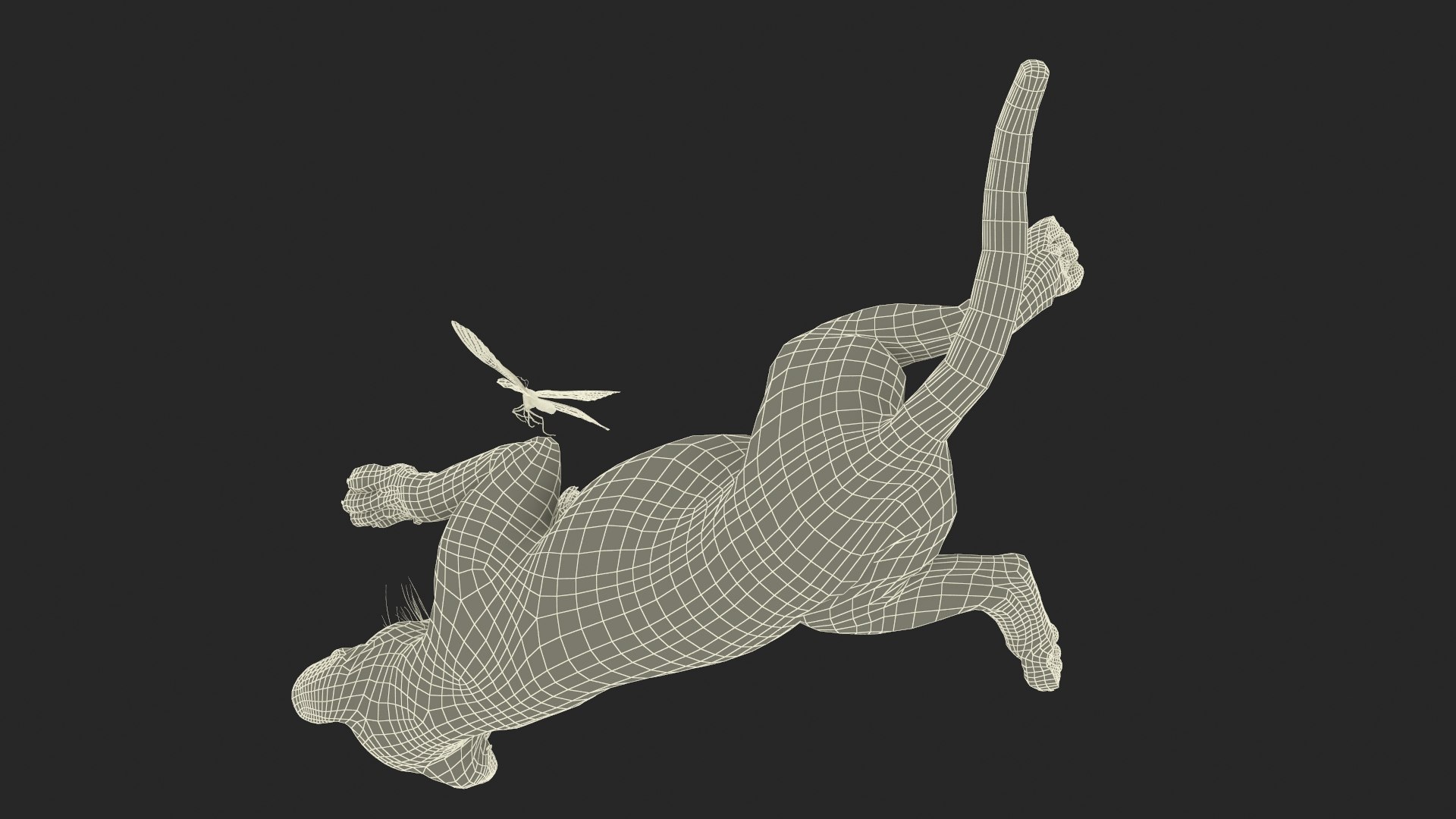 3D Playful Leopard Cub With Butterfly Fur Model - TurboSquid 2348840