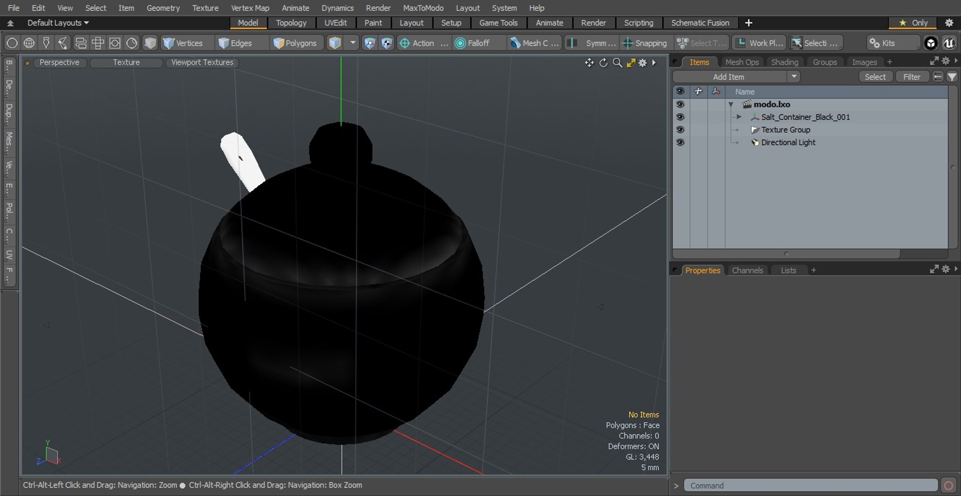 3D Salt Container Black - TurboSquid 1947892