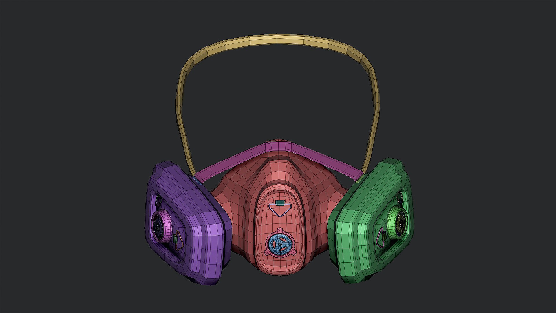 3D Gas Mask Pack Constructor Kitbash - TurboSquid 1814674