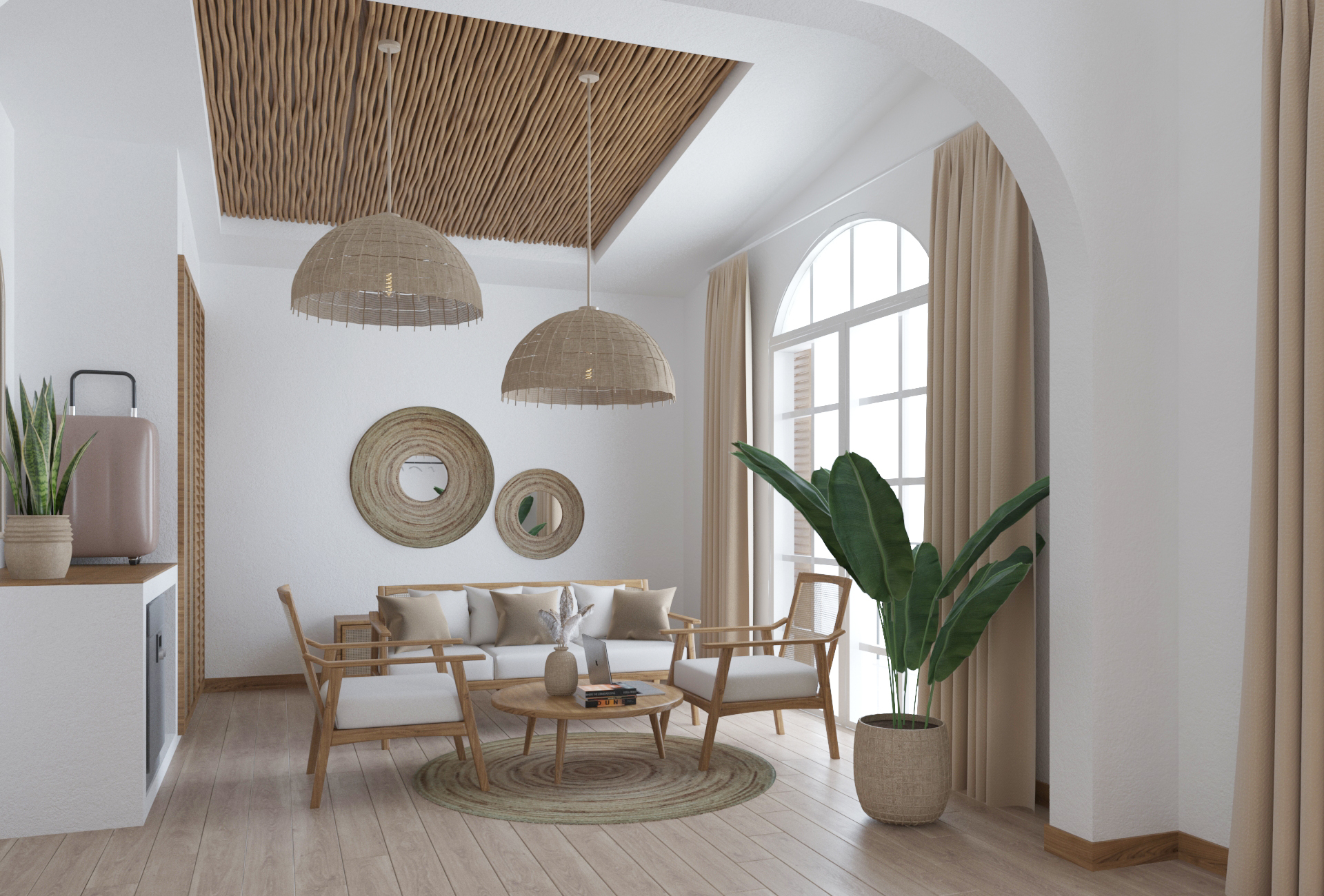 Boho Hotel Suite Interior 3D - TurboSquid 1887423