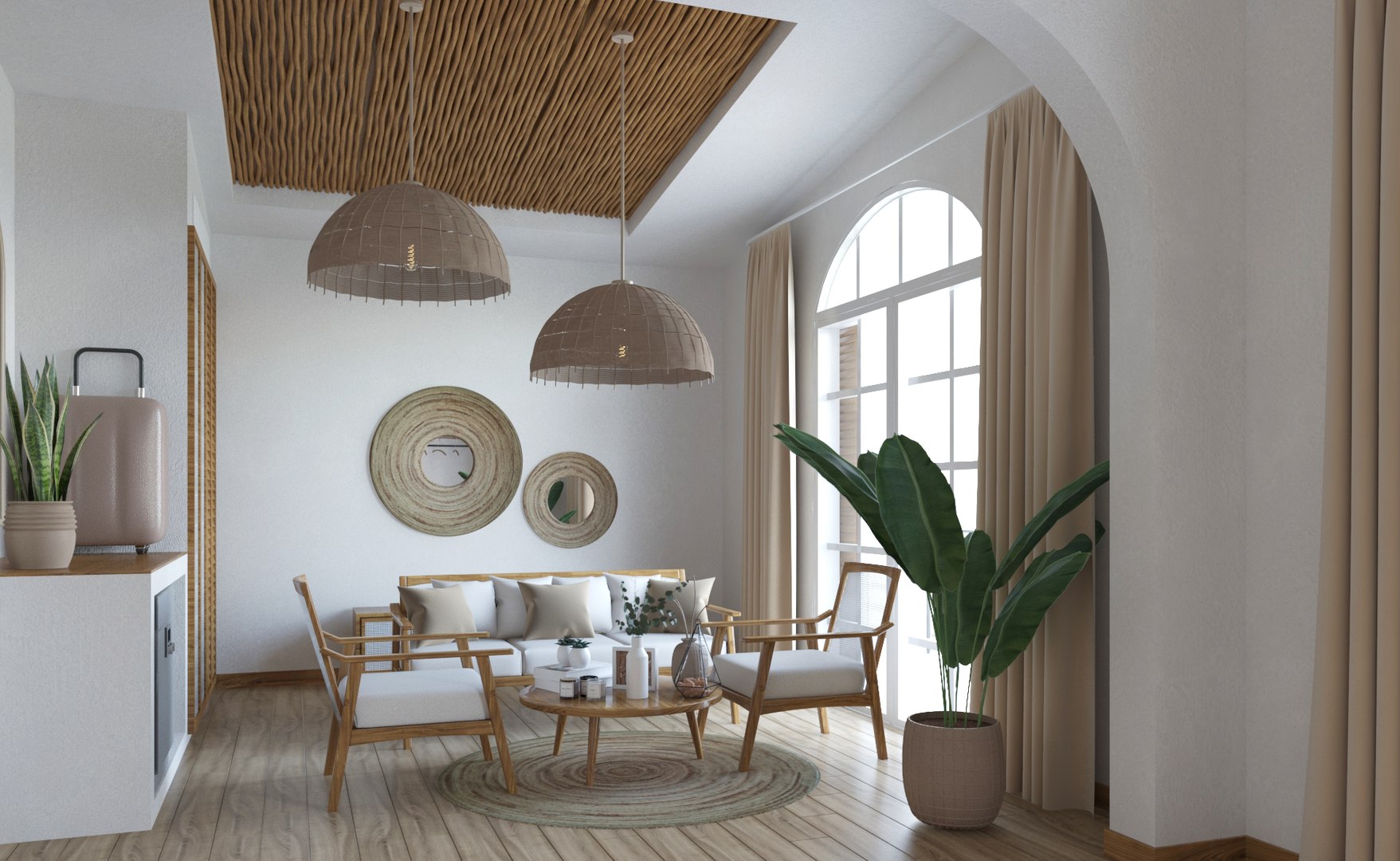 Boho Hotel Suite Interior 3D - TurboSquid 1887423