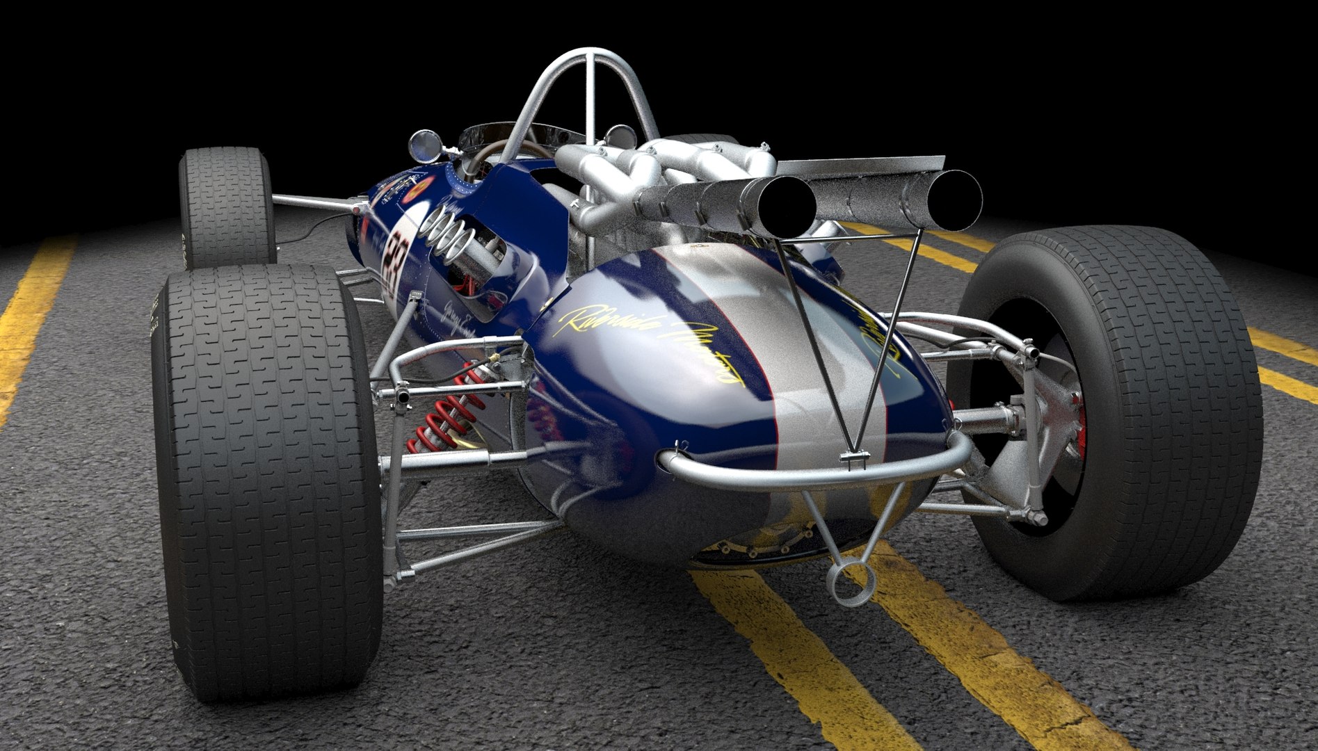 3D Eagle Racecar Model - TurboSquid 1683799