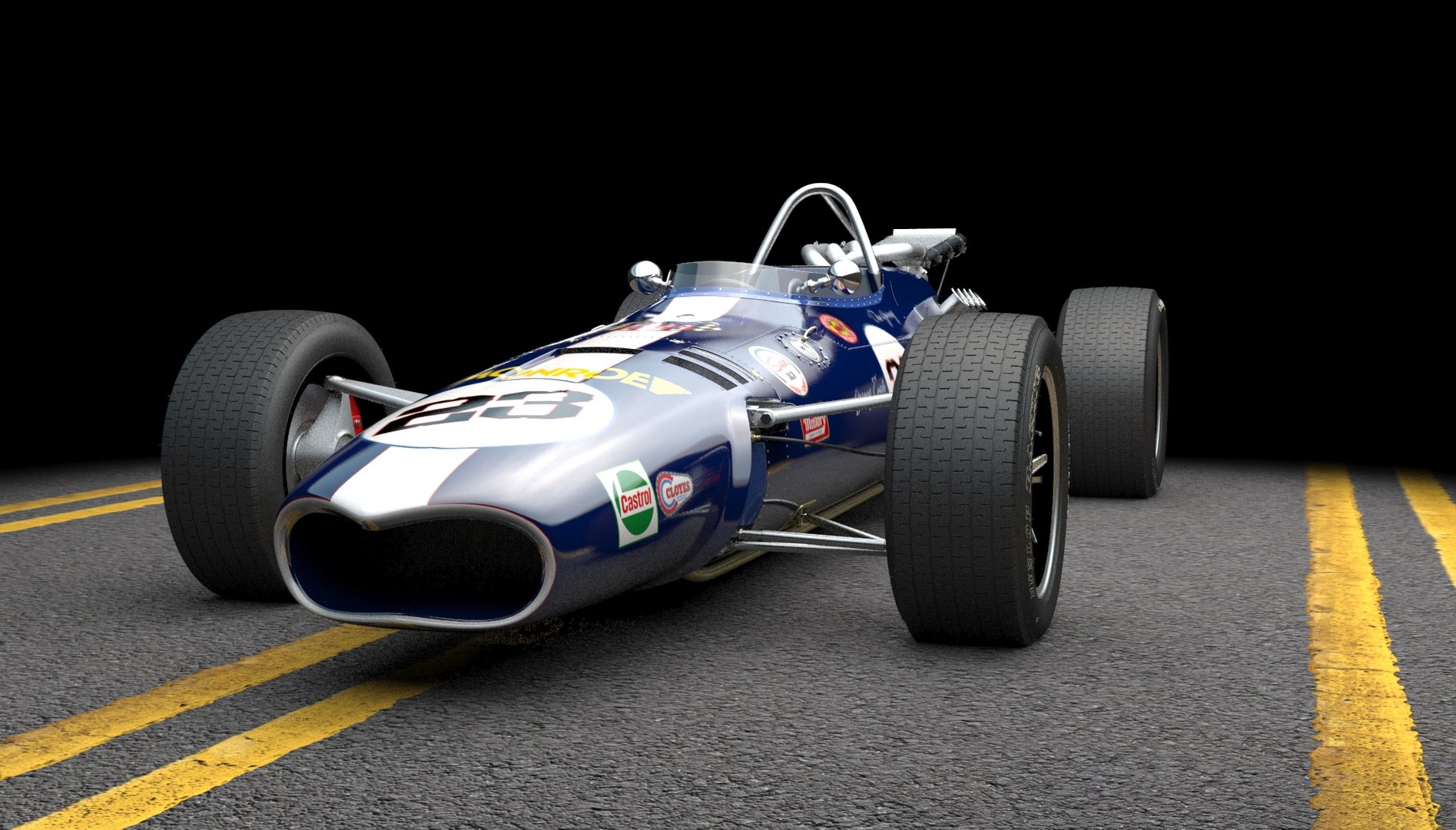 3D Eagle Racecar Model - TurboSquid 1683799