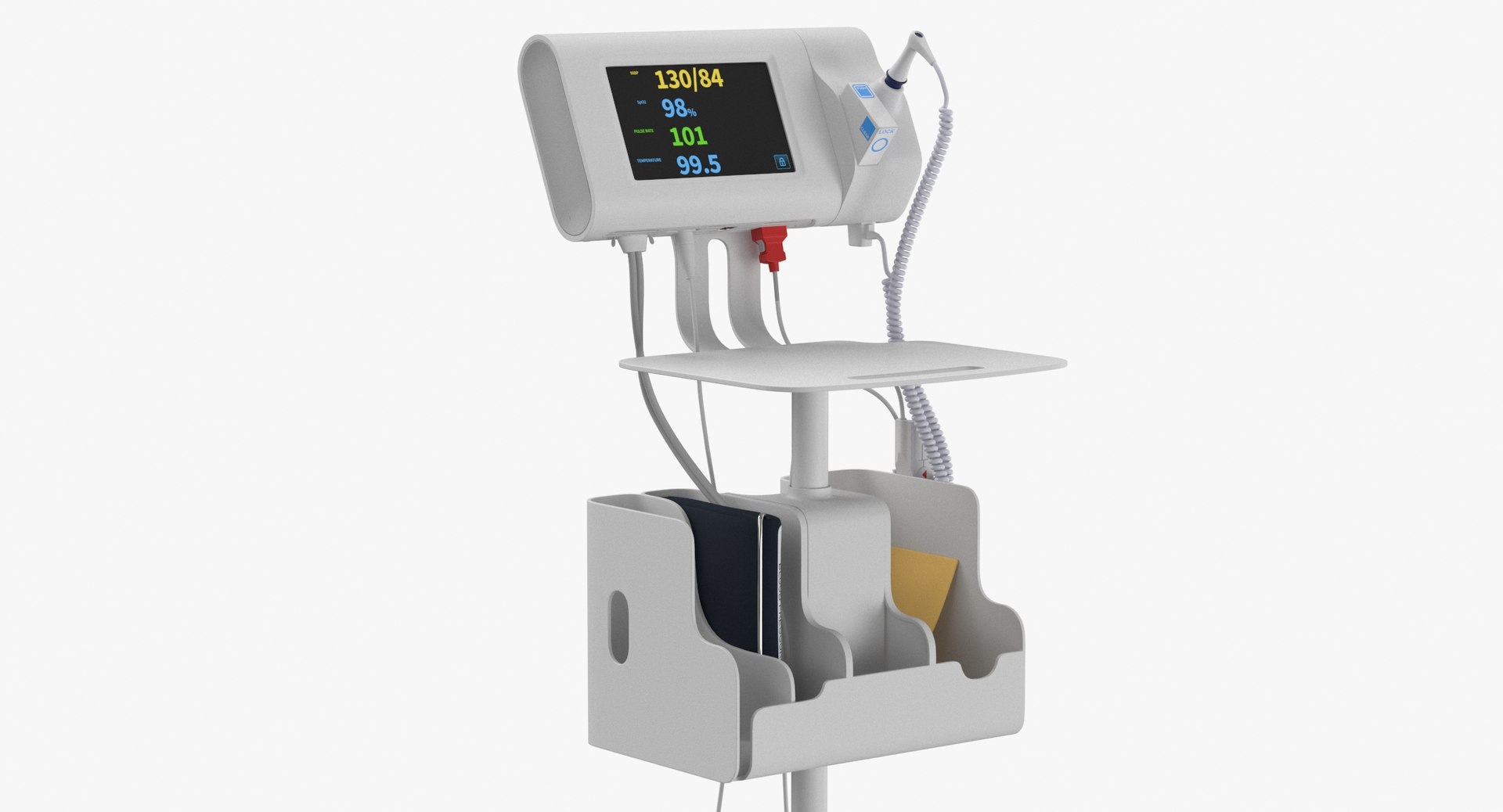 Mobile Vitals Cart 3D - TurboSquid 1925417