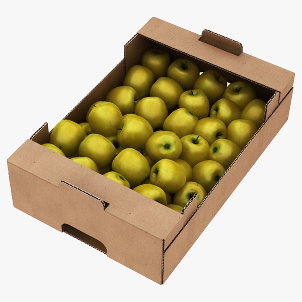 Fruit cardboard box apples 3D model - TurboSquid 1540382