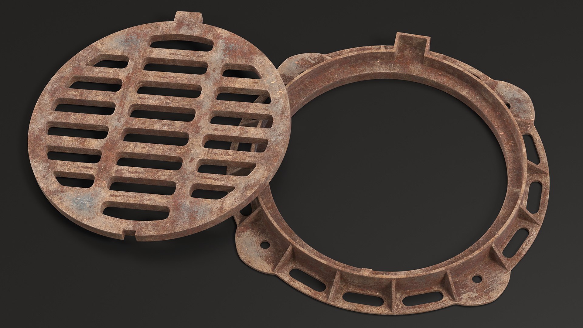 3D Rusty Storm Water Sewer - TurboSquid 1958499