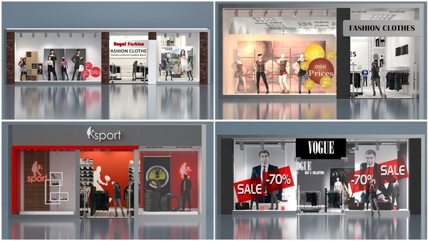 Shop window model - TurboSquid 1992122