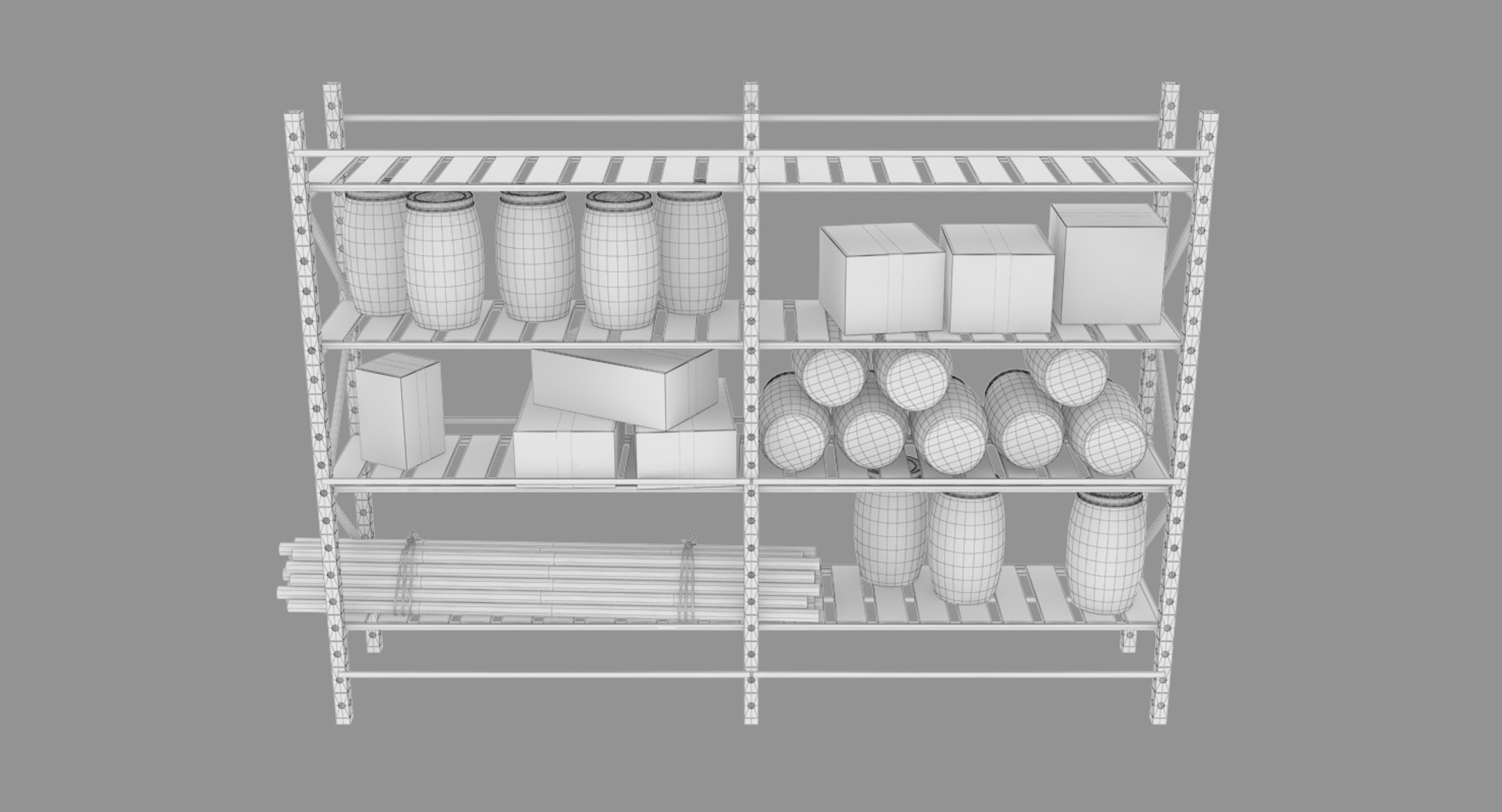 Pallet Rack 3D - TurboSquid 1374526