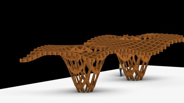 modelo 3d Estructura paramétrica del pabellón - TurboSquid 2044094