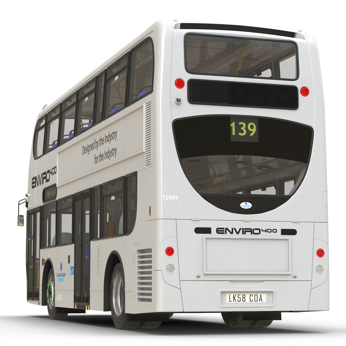 3d model alexander dennis bus enviro400