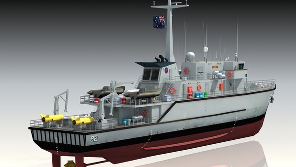 Hmas huon m 3D model - TurboSquid 1668855
