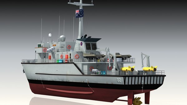 Hmas huon m 3D model - TurboSquid 1668855